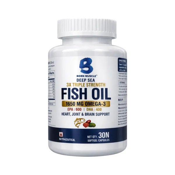 Tripple Strength Fishoil – 30N[Unflavoured] – Bornmuslce